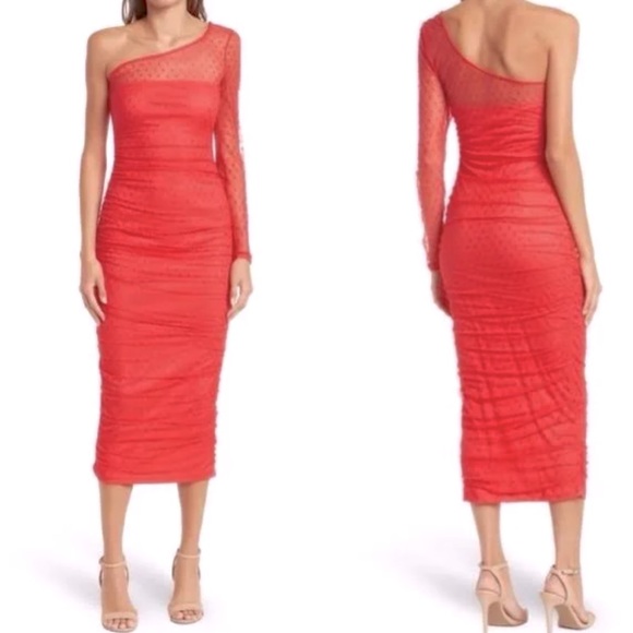Nordstrom | Dresses | Area Stars Lace Swiss Dot Bodycon Dress | Poshmark